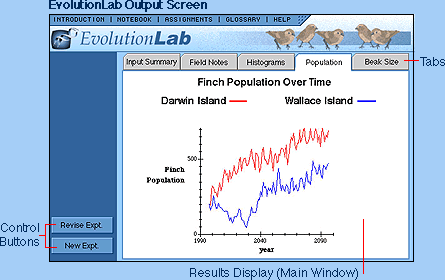 EvolutionLab Help Text
